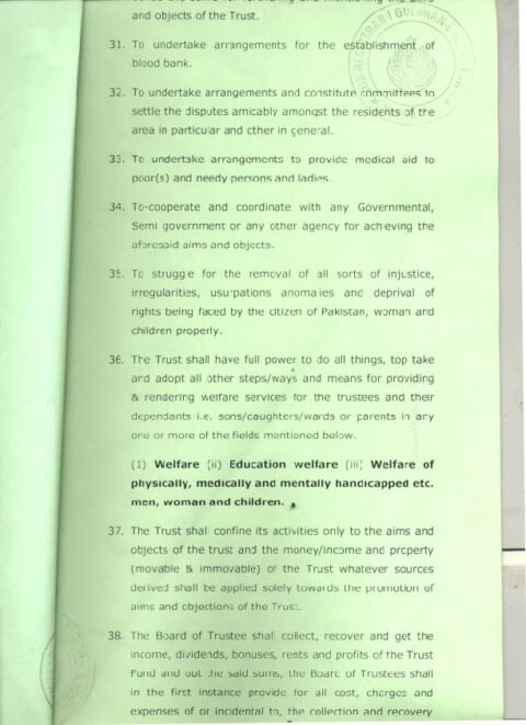 Reports - Yasin-ul-Quran Welfare Trust